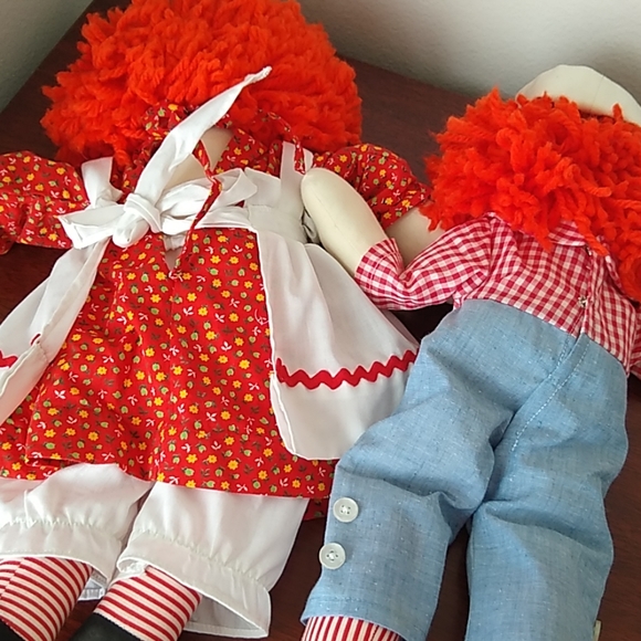 Other | Vintage Raggedy Ann Andy 7s Dolls | Poshmark